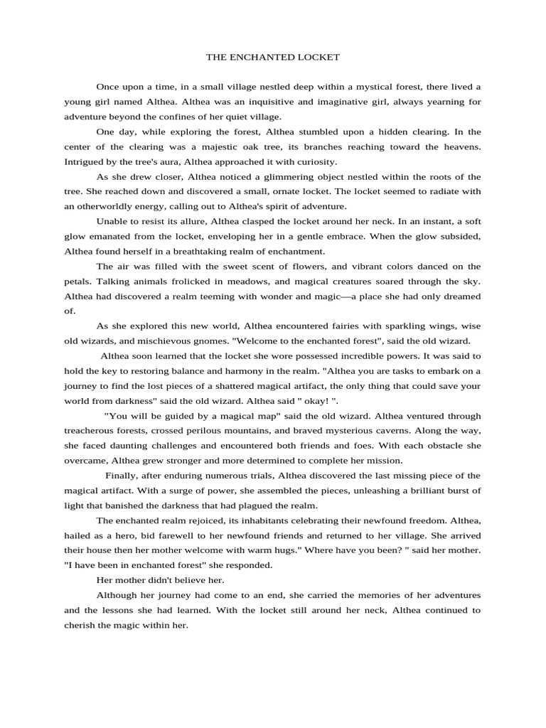 The Enchanted Locket | PDF | Fantasy