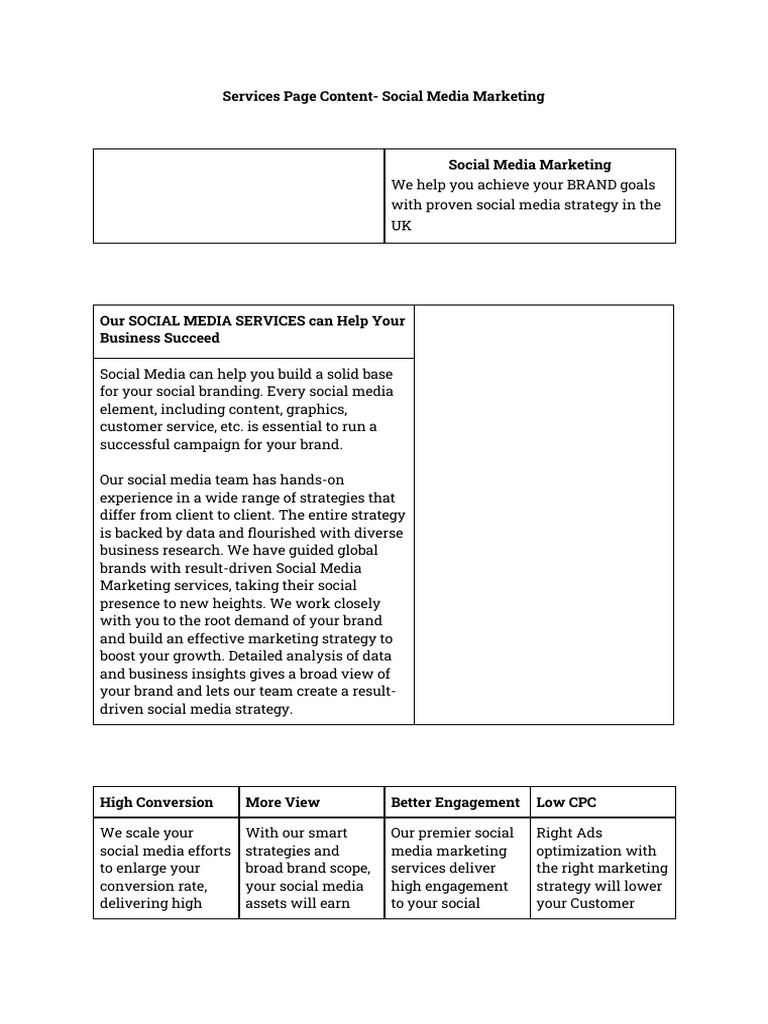 Egnoto-UK-Services-Page-Content-Social-Media-Marketing | PDF | Social ...