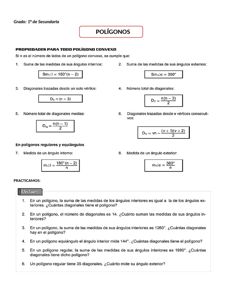 Ficha Poligono 1sec | PDF