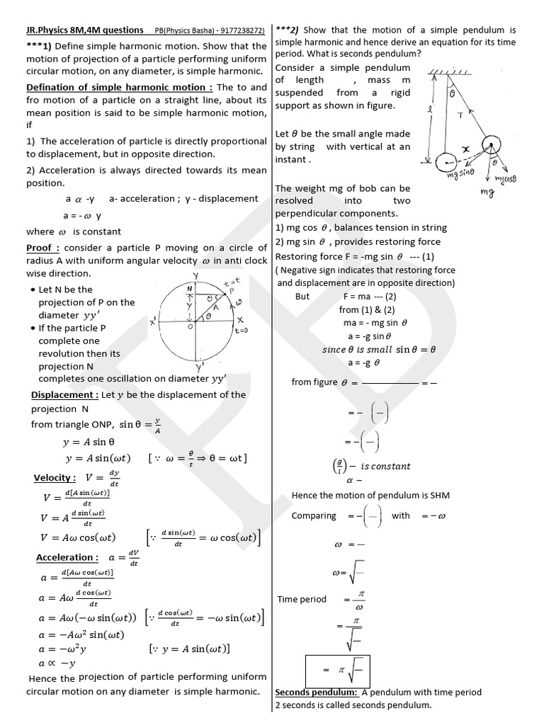 JR.important Phy Questions | PDF | Heat | Friction