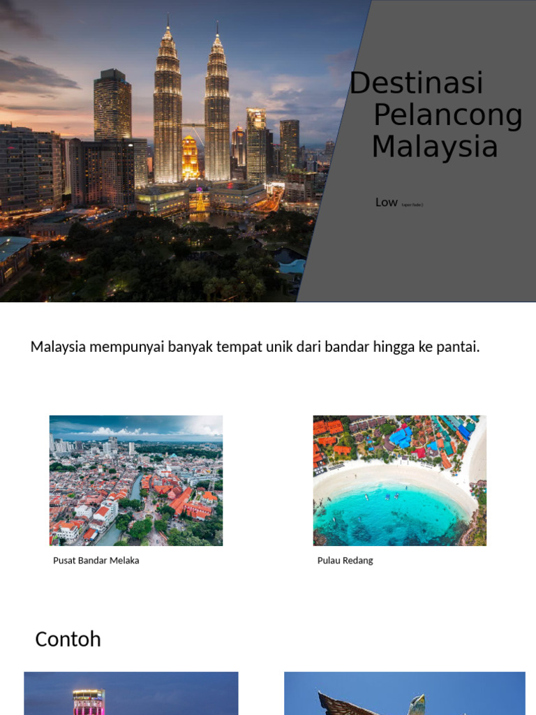 Destinasi Pelancong Malaysia | PDF