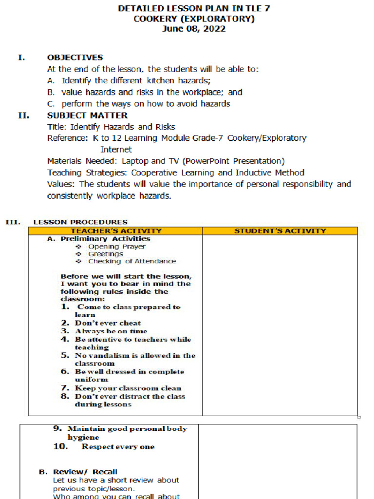 PPT-Lesson Plan | PDF