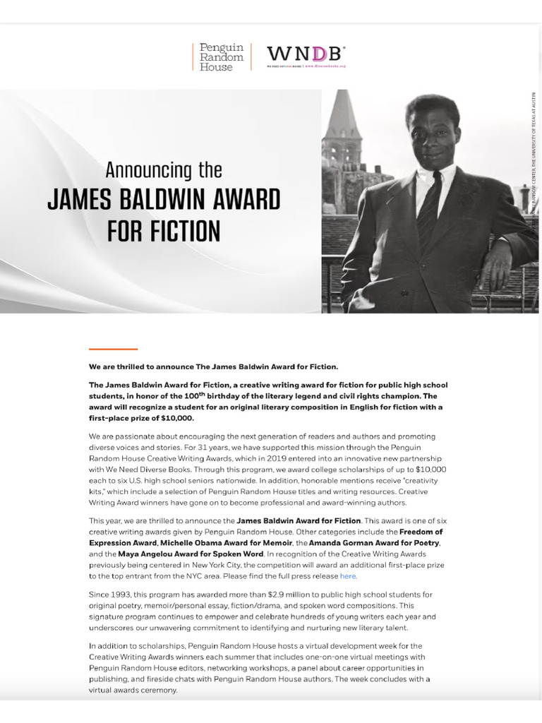 Us Creative Writing Awards | PDF