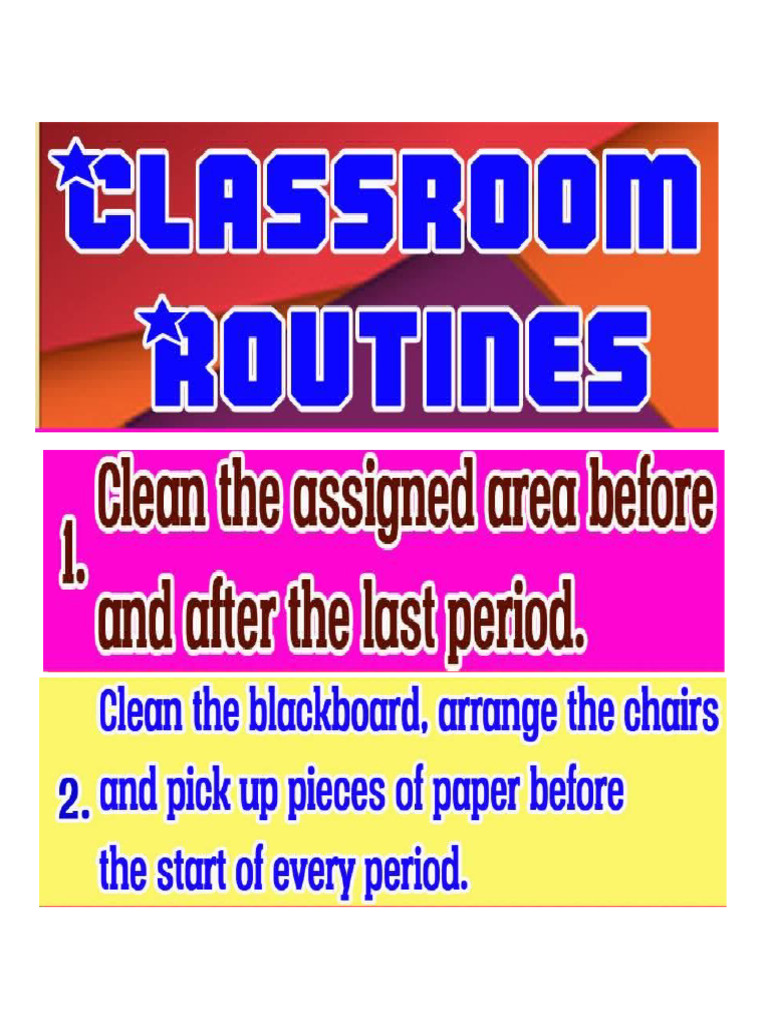 Class Routines | PDF