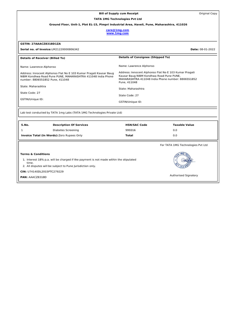 Invoice PO2542887147-409 | PDF | Payments