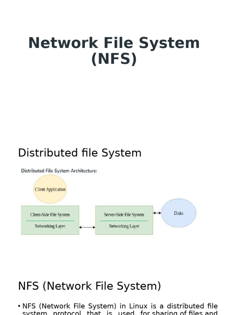 Network File System (NFS) | PDF | File System | Client–Server Model