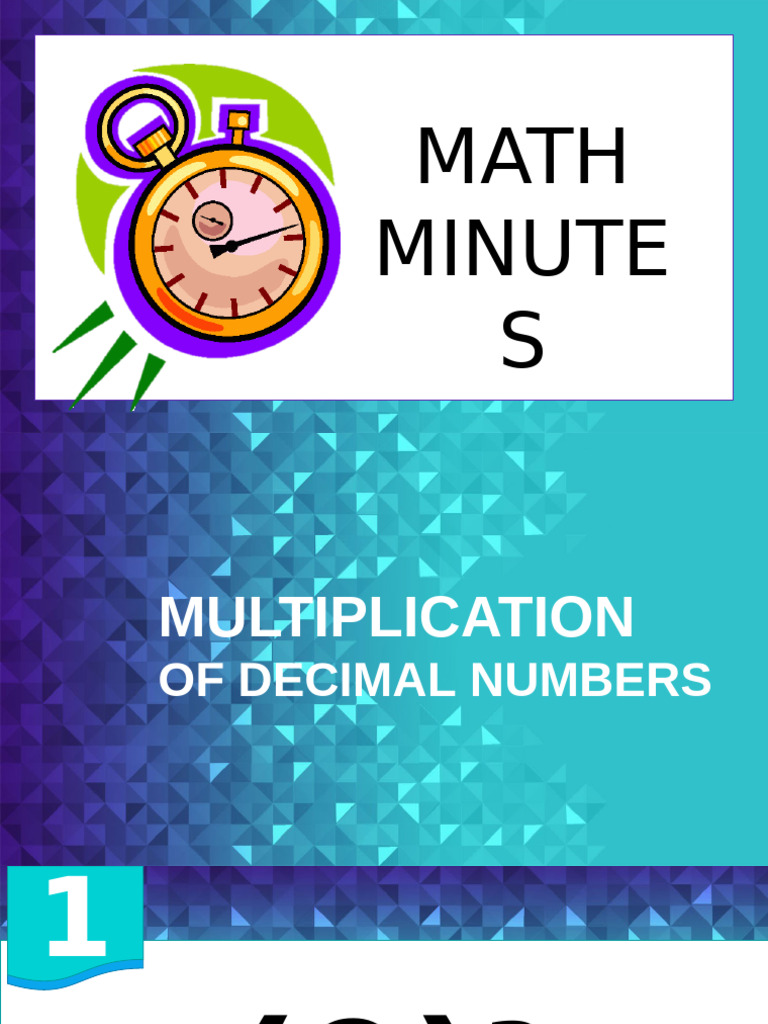 Decimal Multiplication Practice Guide | PDF
