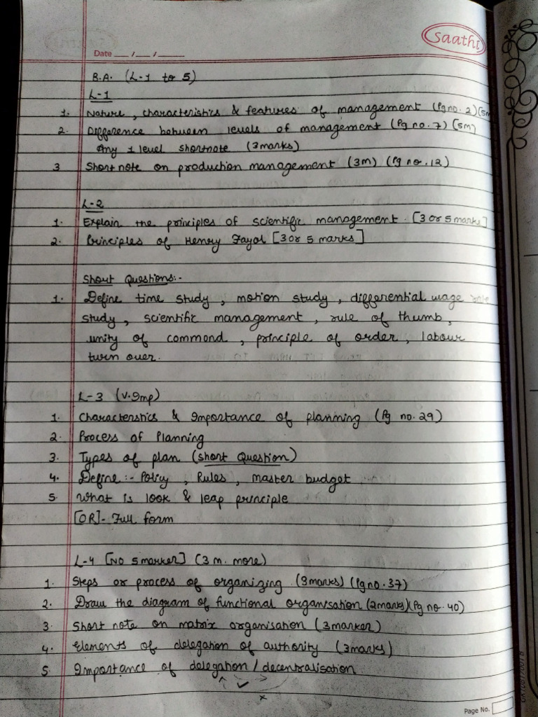 BA imp Questions | PDF
