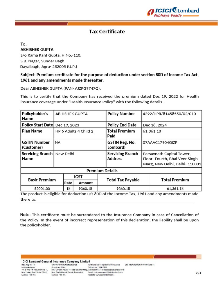 Mediclam Policy12 | PDF