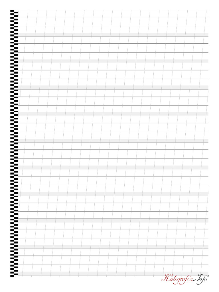 Calligraphy Worksheet 297x210 | PDF