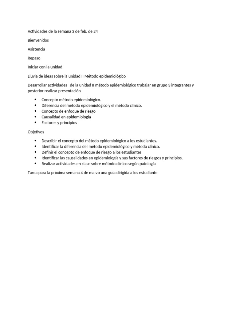 Actividades de La Semana 3 | PDF