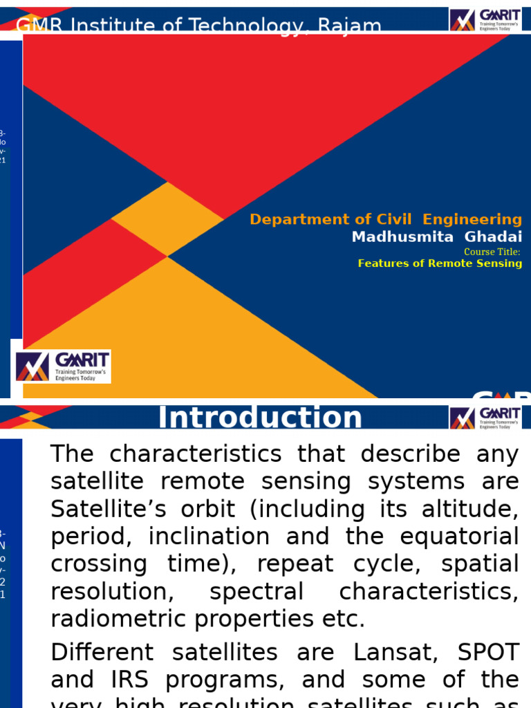 Overview of Satellite Remote Sensing | PDF | Outer Space | Remote Sensing