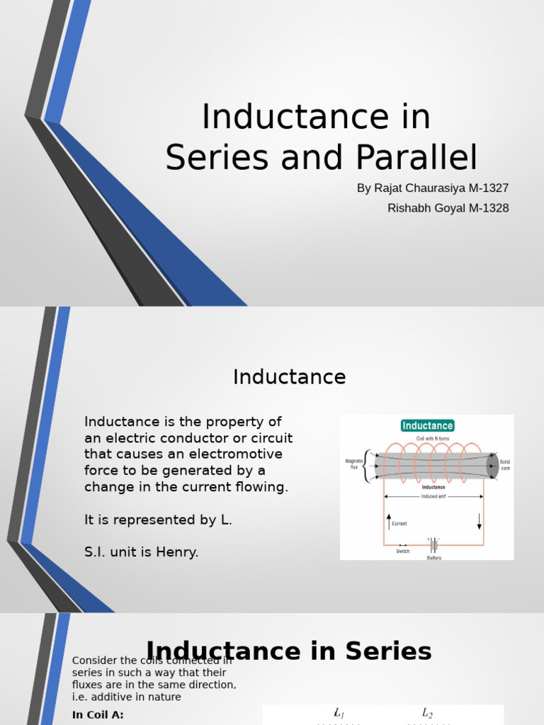 Inductance in Series and Parallel | PDF