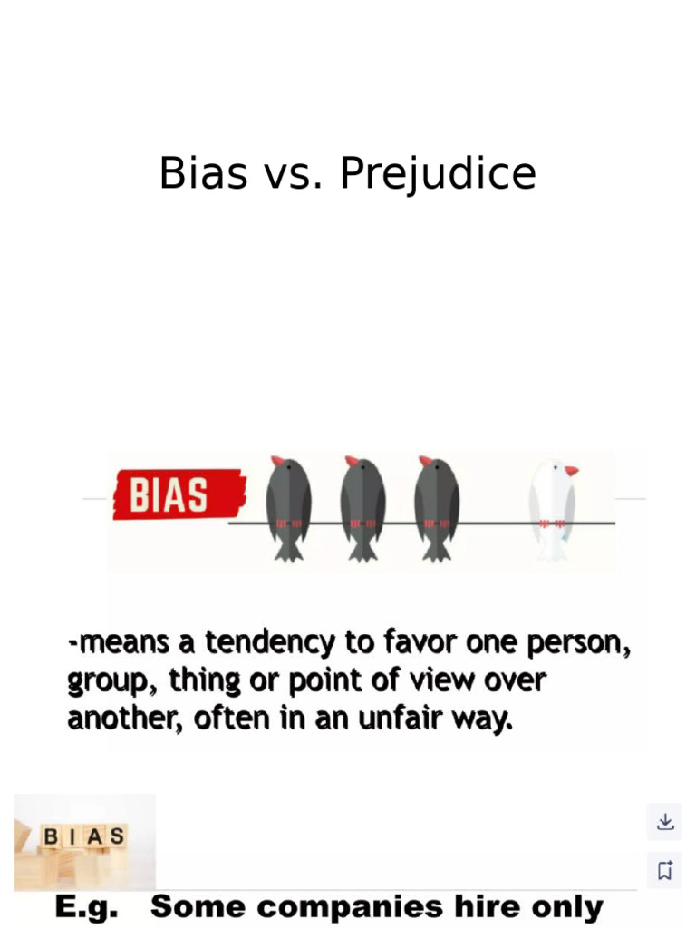 Understanding Bias and Prejudice | PDF