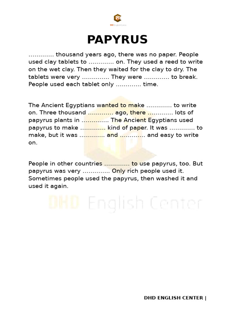 Papyrus | PDF