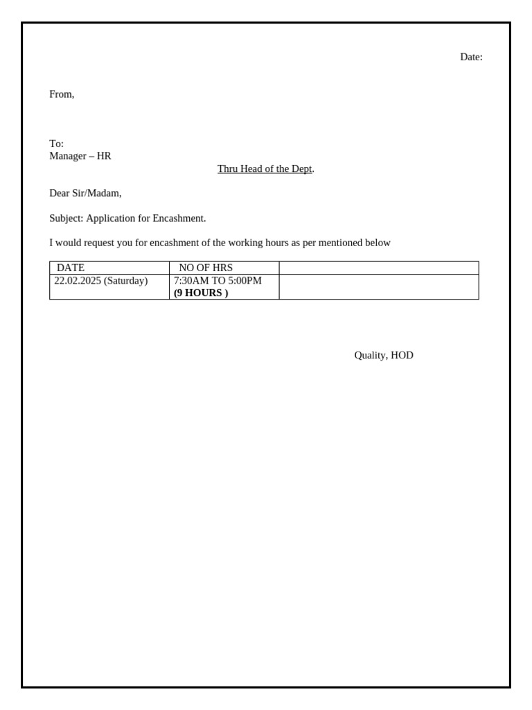 Encashment Form | PDF