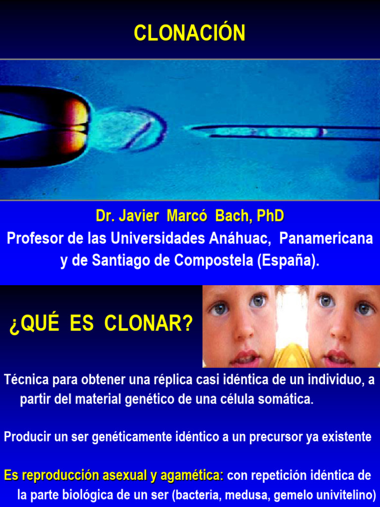 Clonación | PDF | Clonación | Biología