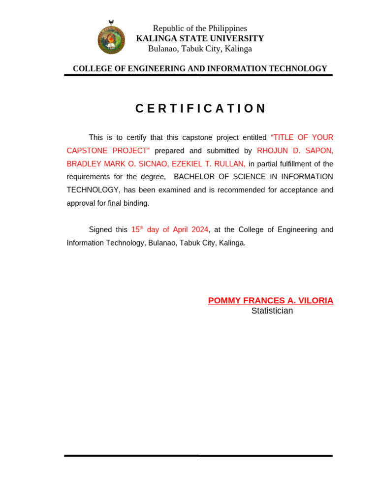 Statistician Certification | PDF