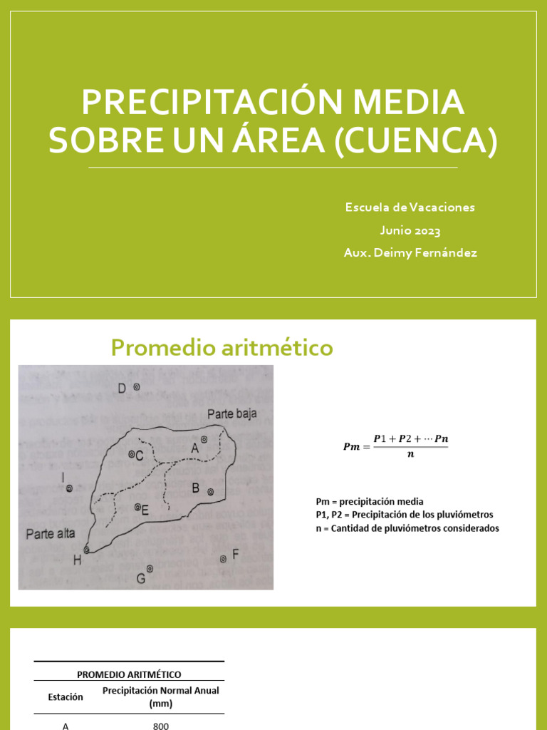 Métodos para Calcular Precipitación Media | PDF