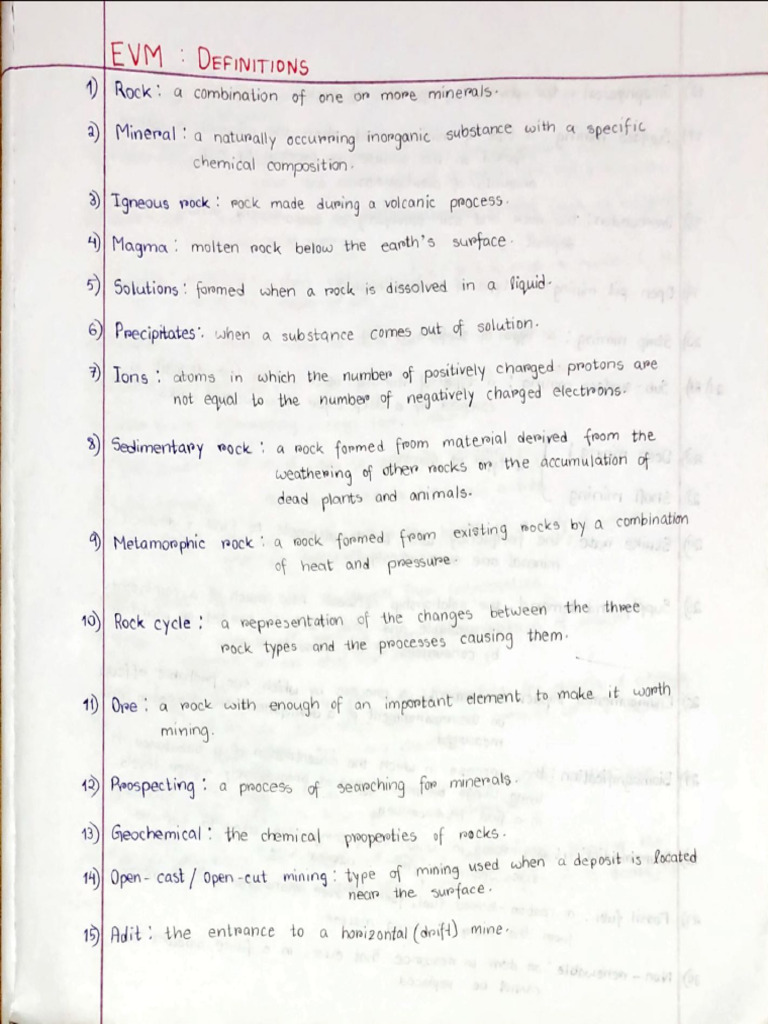 Every Existing Definitions in EVM | PDF
