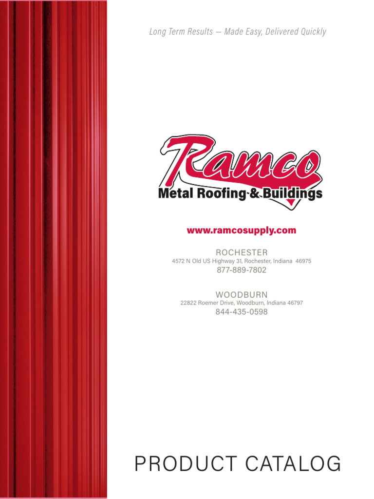 Ramco Product Catalog 2022 4 | PDF | Roof | Structural Engineering