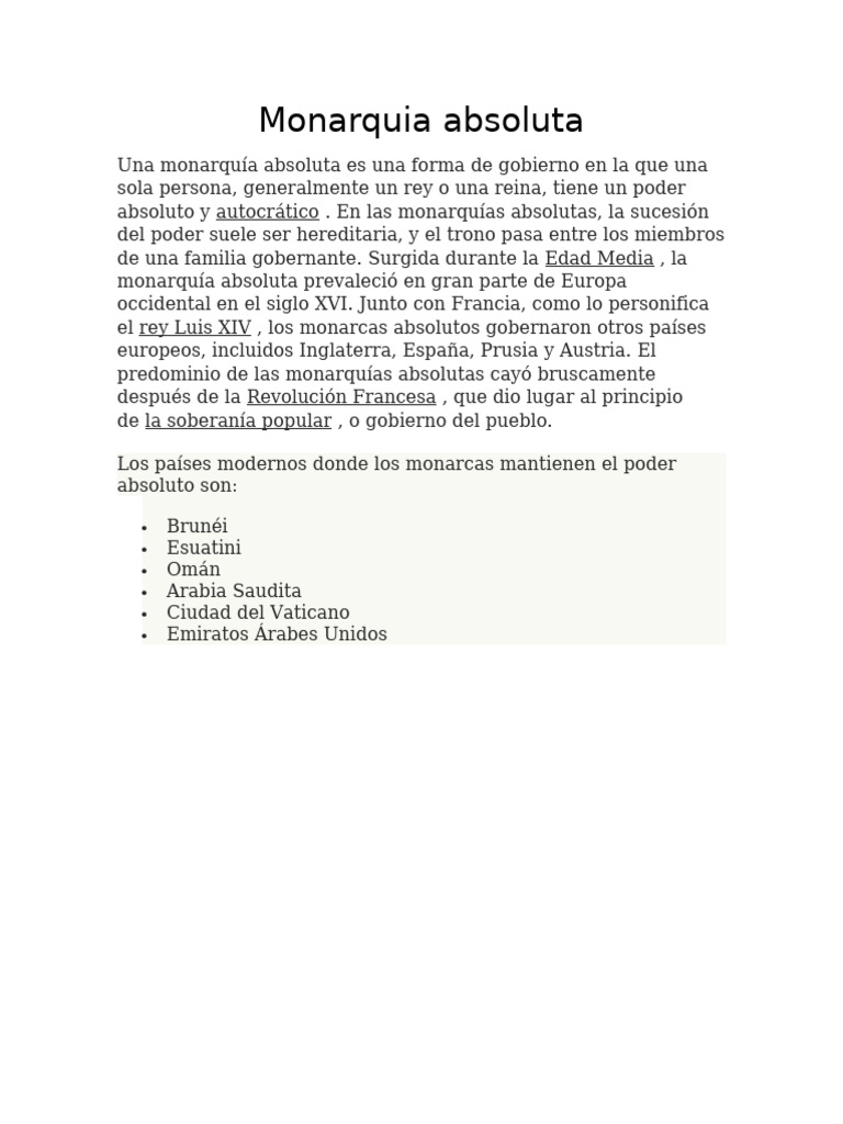 Monarquia Absoluta | PDF