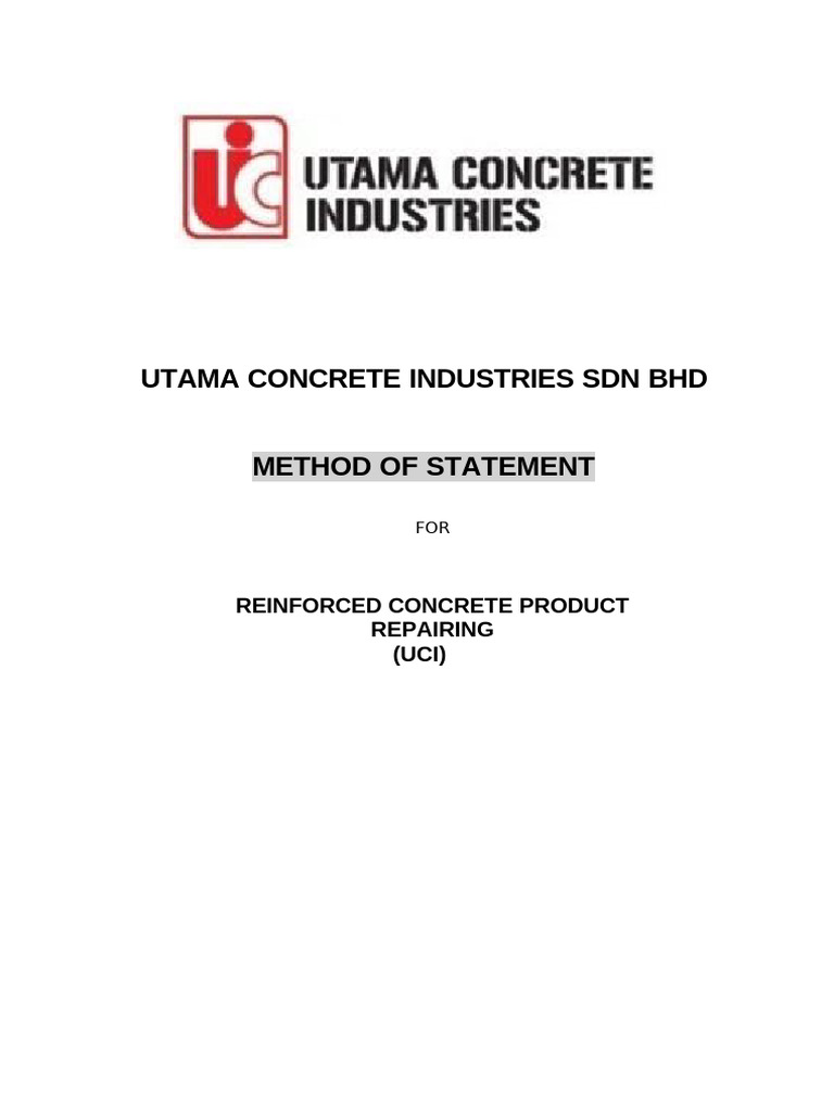 UCI MOS REPAIR (SITE) + Product Data Sheet | PDF | Concrete | Cement