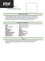 Curriculum Vitae | PDF | Tagalog Language | Philippines