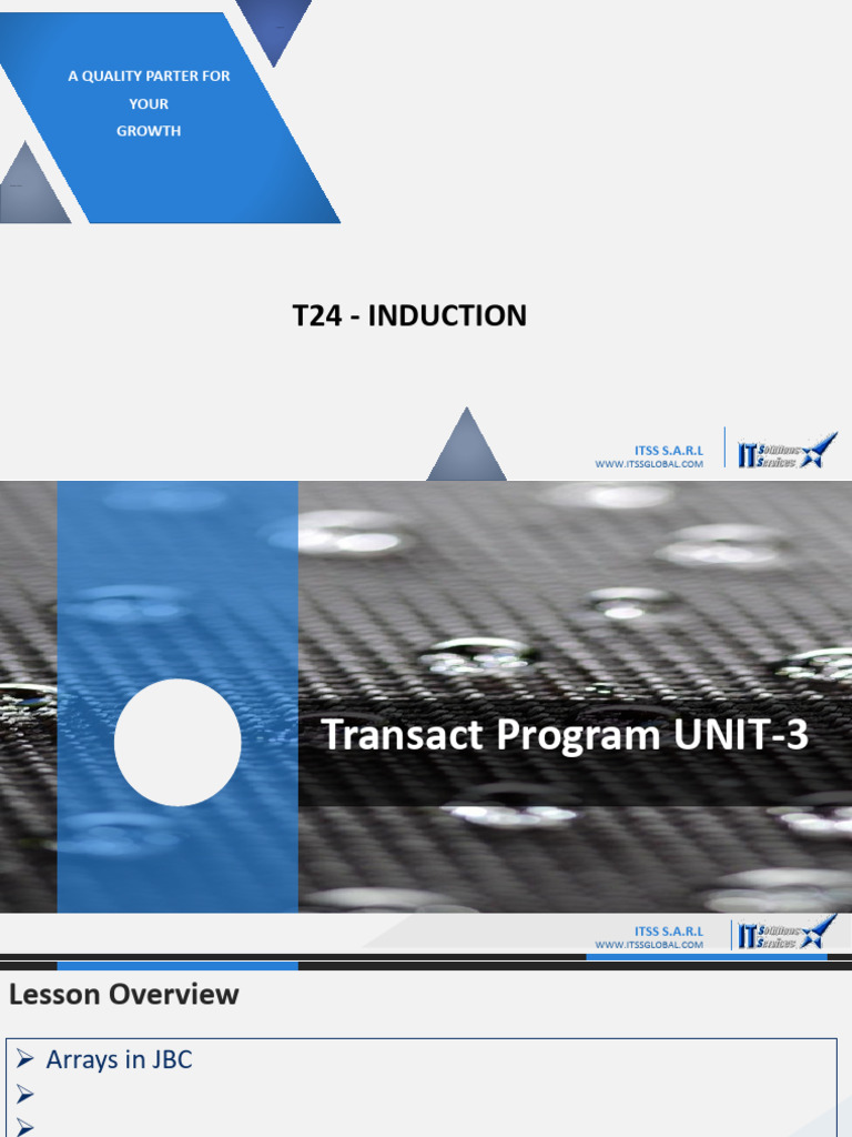 ITSS-JBC ARRAYS - Unit3 | PDF | Software Engineering | Computer Programming