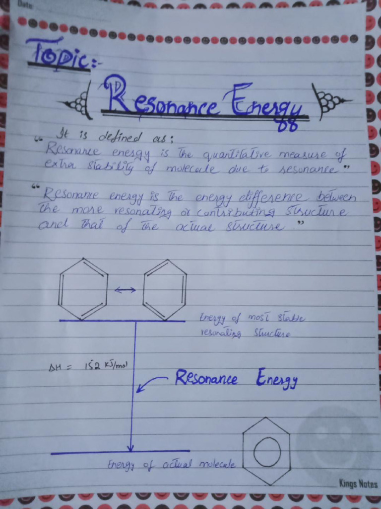 Resonance Energy | PDF