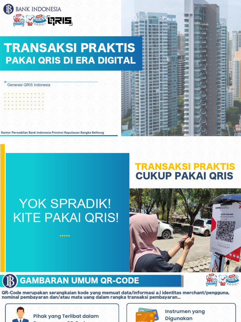 Materi Sosialisasi QRIS - GenBI (QRIS) | PDF