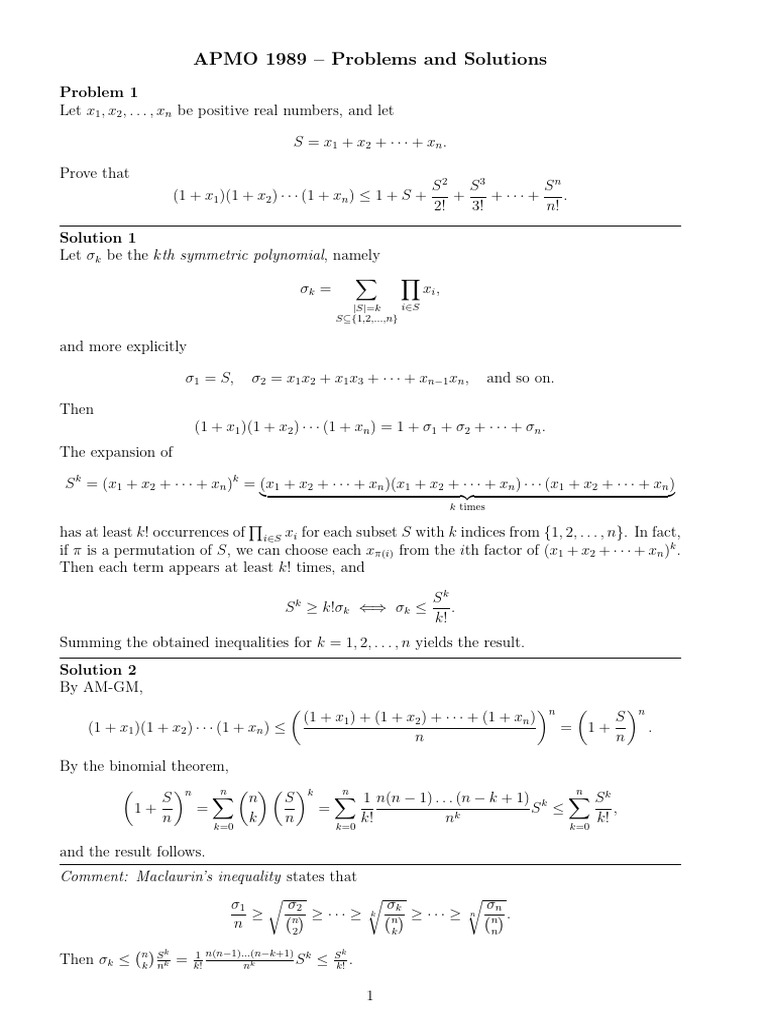 APMO Olympiad PYQ's | PDF | Triangle | Euclidean Geometry