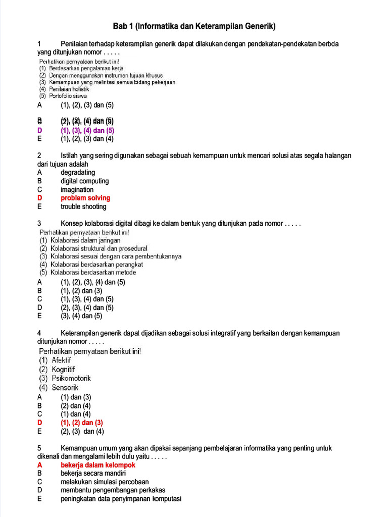 Bab 1 (Informatika Dan Keterampilan Generik) Bab 1 (Informatika Dan ...