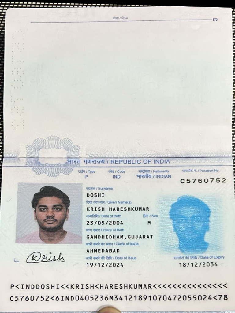 Passport + Photo + PAN Card | PDF