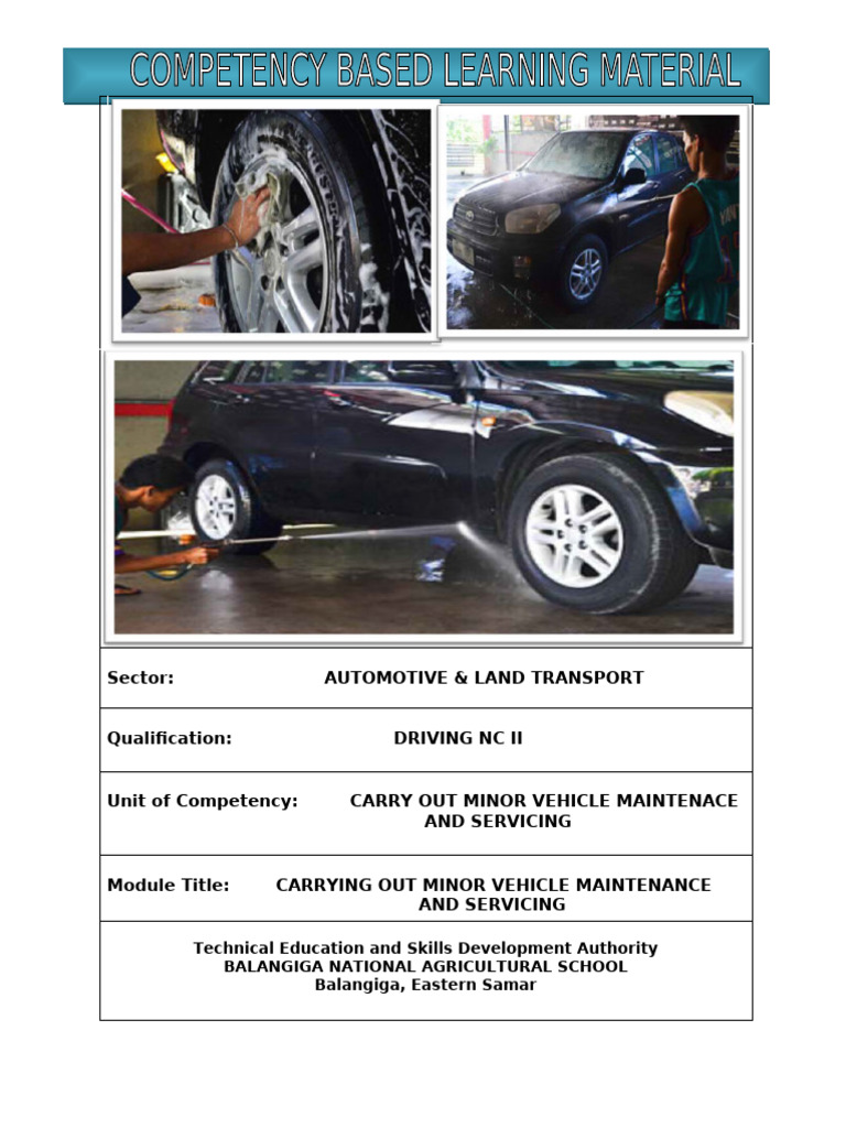 CBLM-DRV-1 | PDF | Educational Assessment