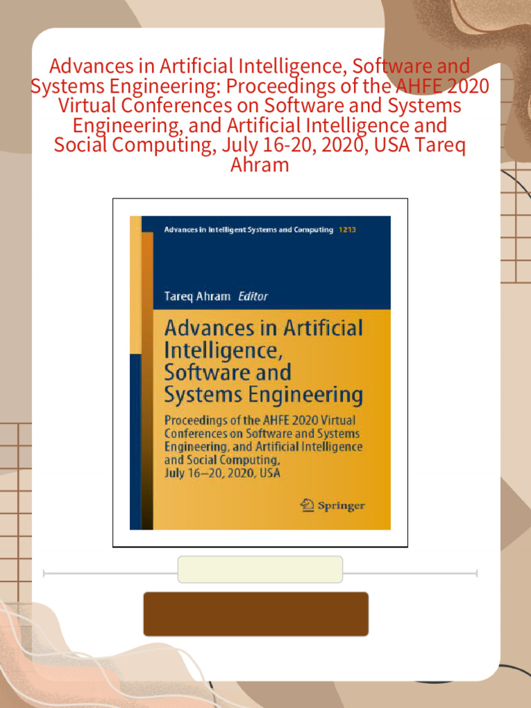 Advances in Artificial Intelligence, Software and Systems Engineering: Proceedings of the AHFE ...