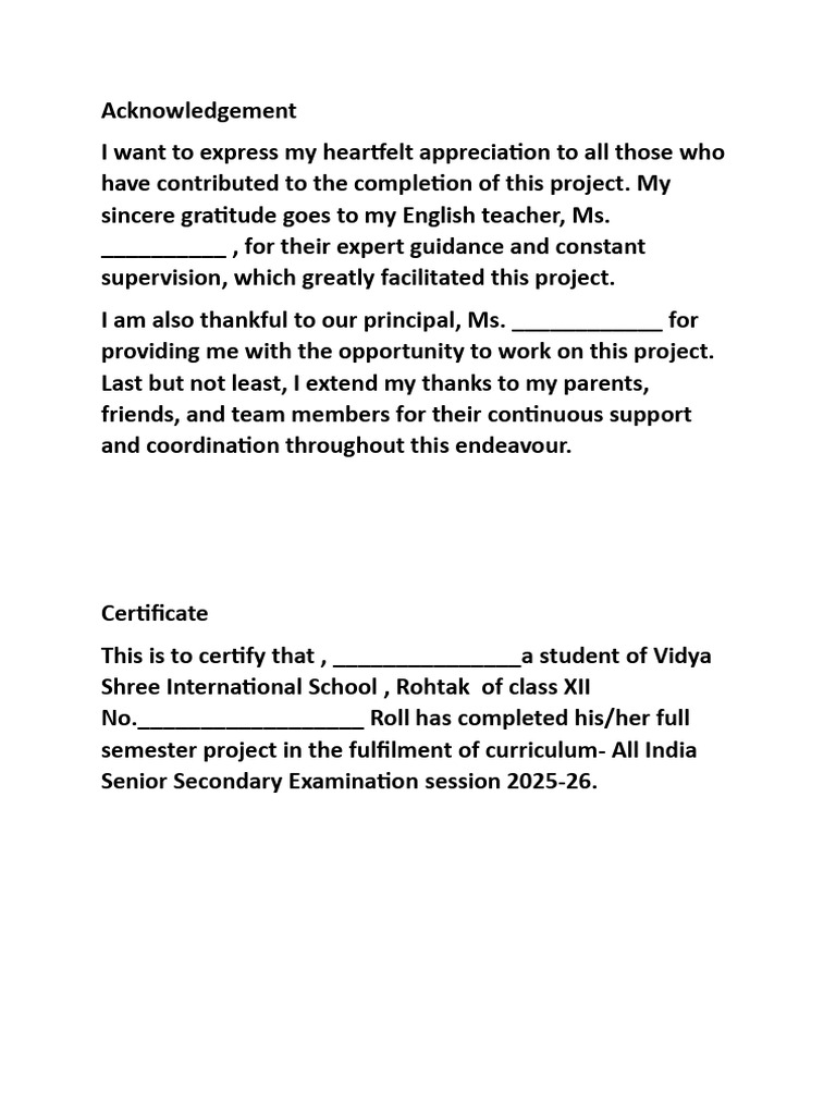 Grade-12-Project-2025--26 | PDF