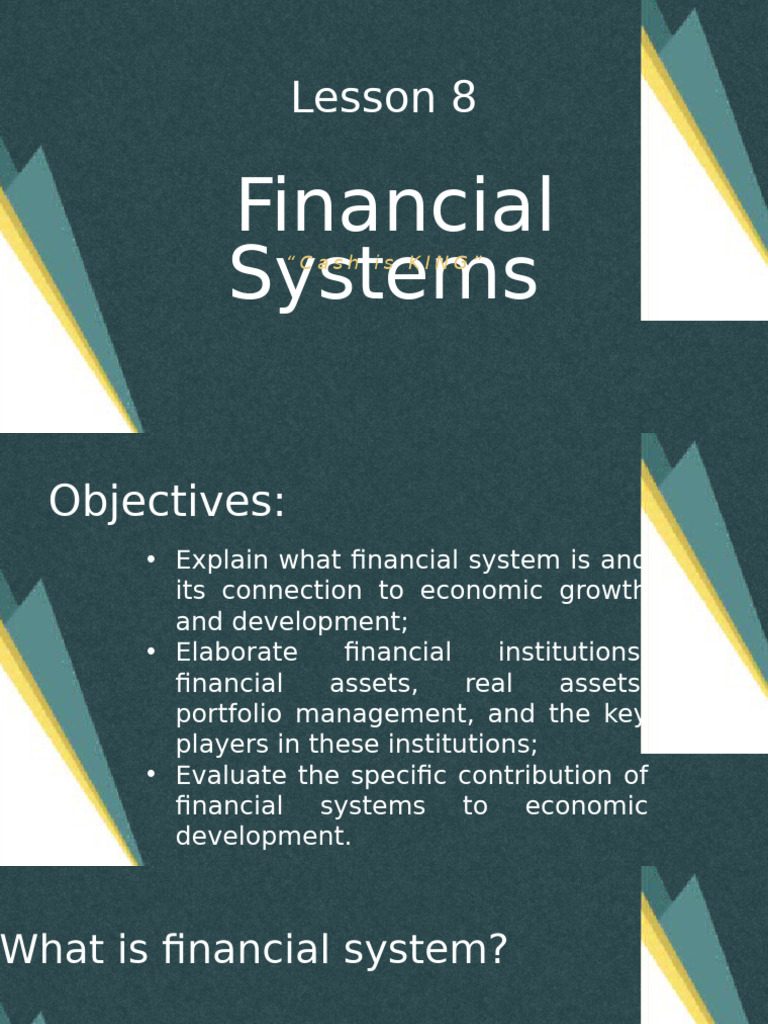 Financial Systems and Economic Growth | PDF | Investing | Savings And ...