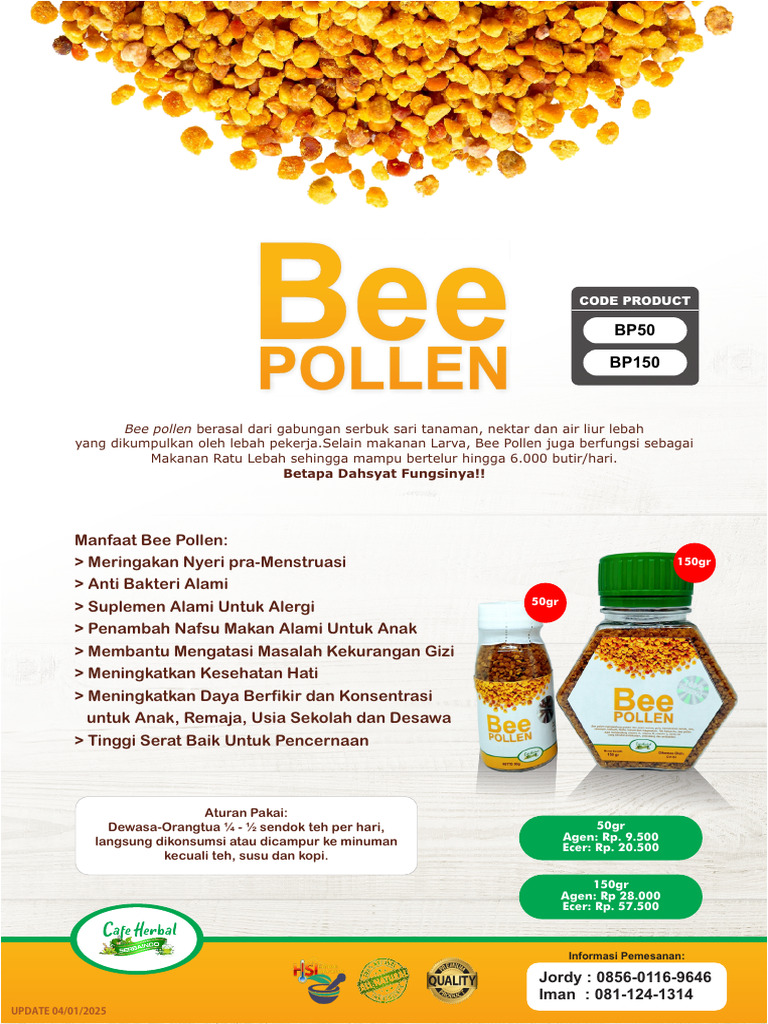 Brosure Bee Pollen - 04012024 | PDF