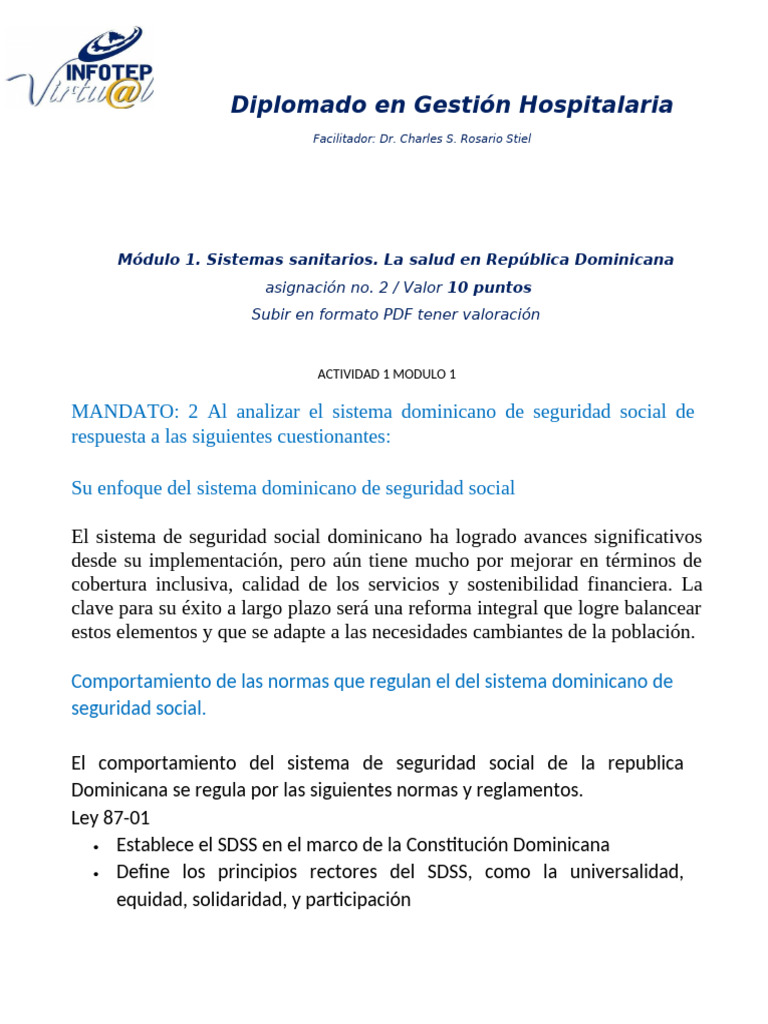 Asignacion 2 Modulo 1 | PDF | Pensión | Economias