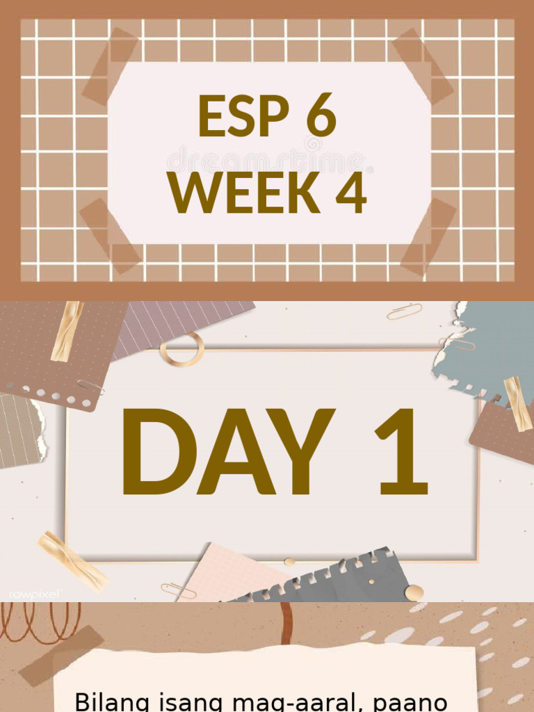 Esp6 Week 4 Melc | PDF