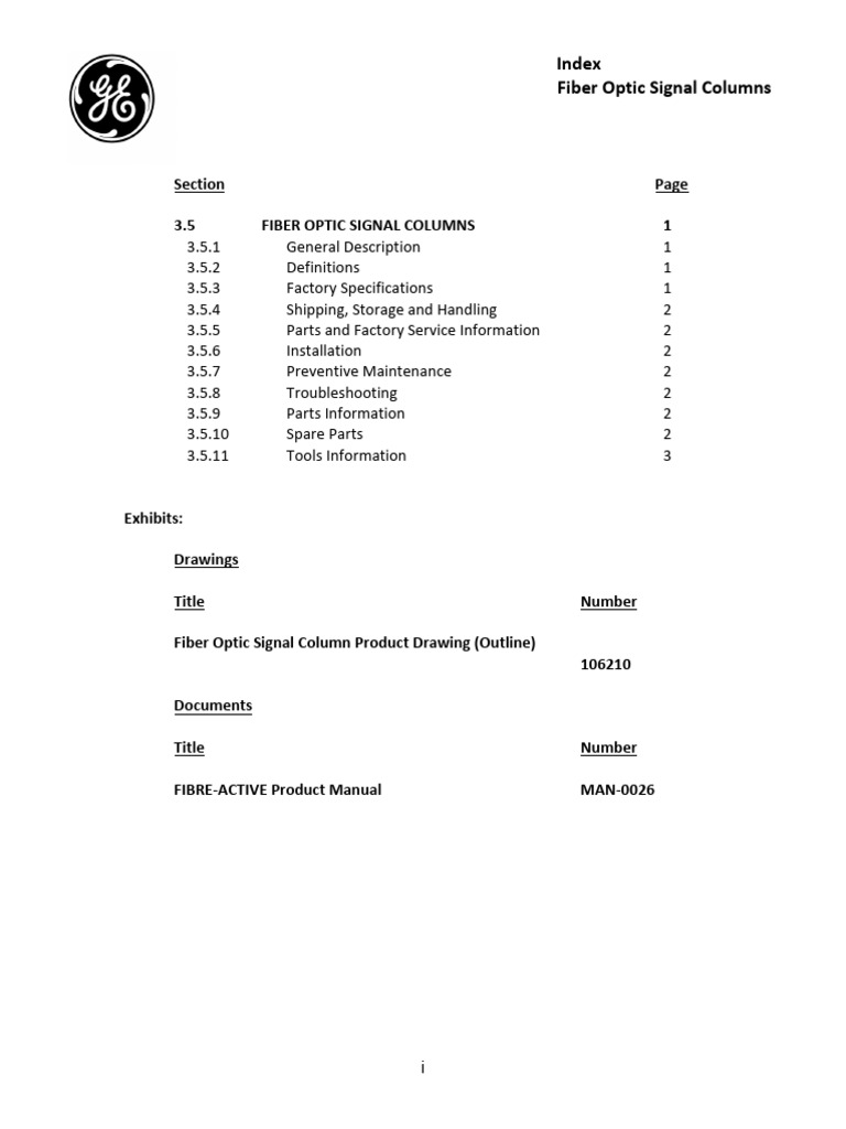 Fiber Optic Signal Columns Overview | PDF | Optical Fiber | Insulator ...