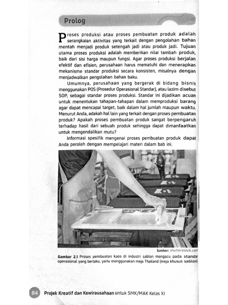 PROSES PRODUKSI PKK XI LKP | PDF