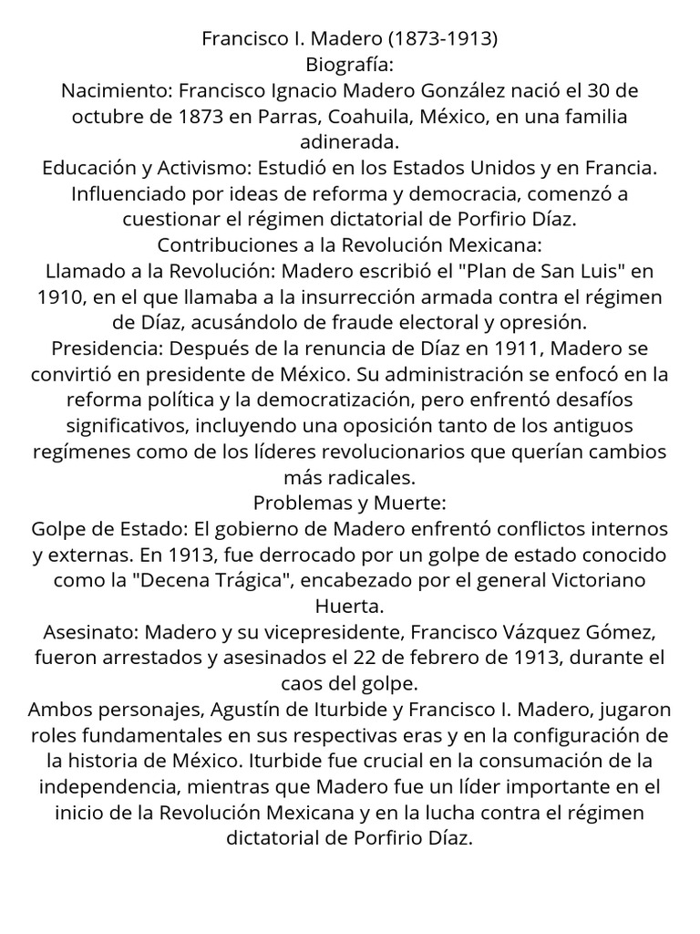 Francisco I. Madero | PDF