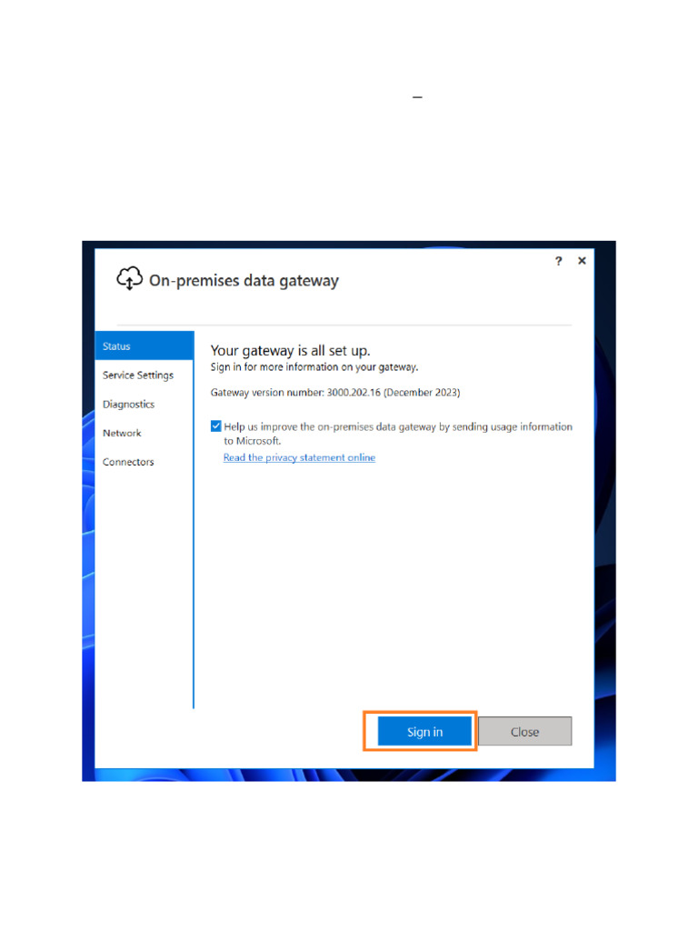 Steps to make gateway Online – On premises | PDF