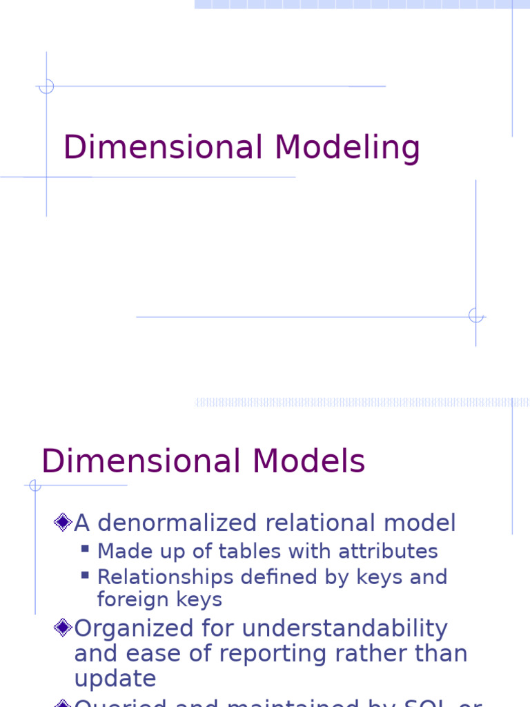 dimensional modelling | PDF | Relational Database | Data Warehouse