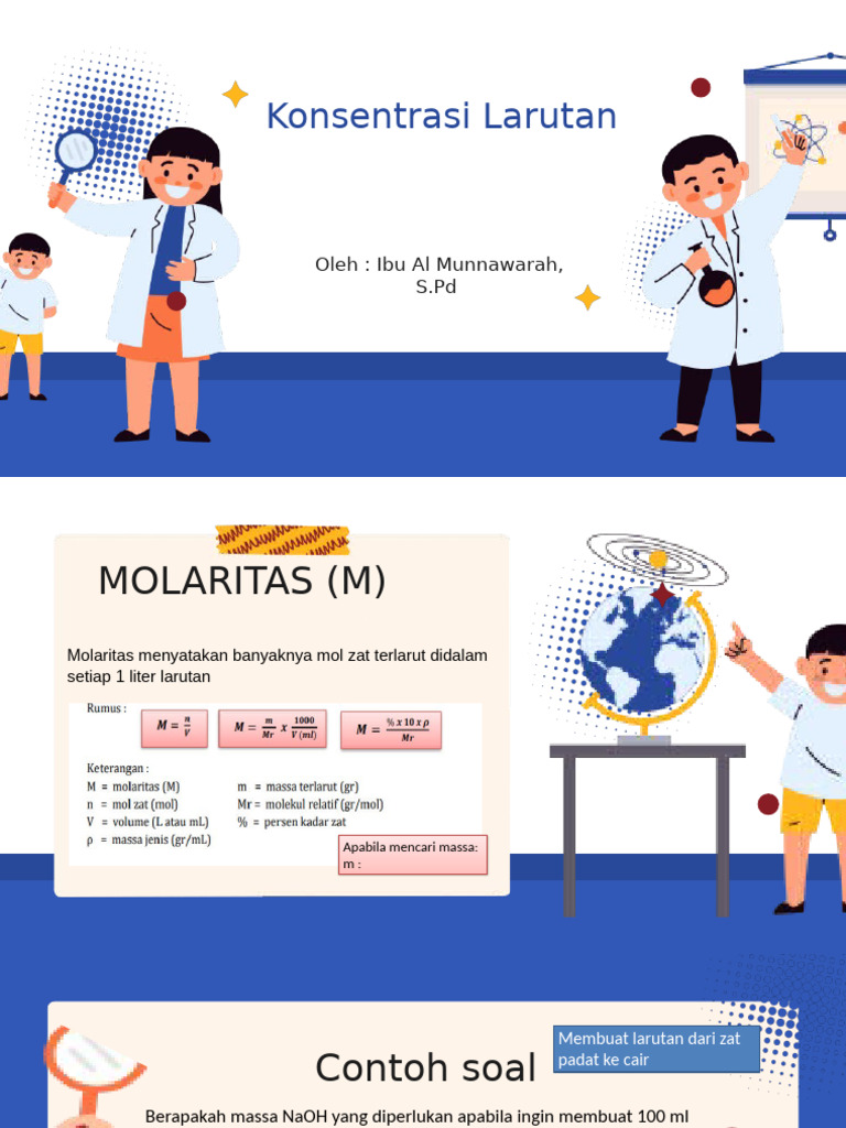 Rumus Molaritas dan Molalitas Larutan | PDF