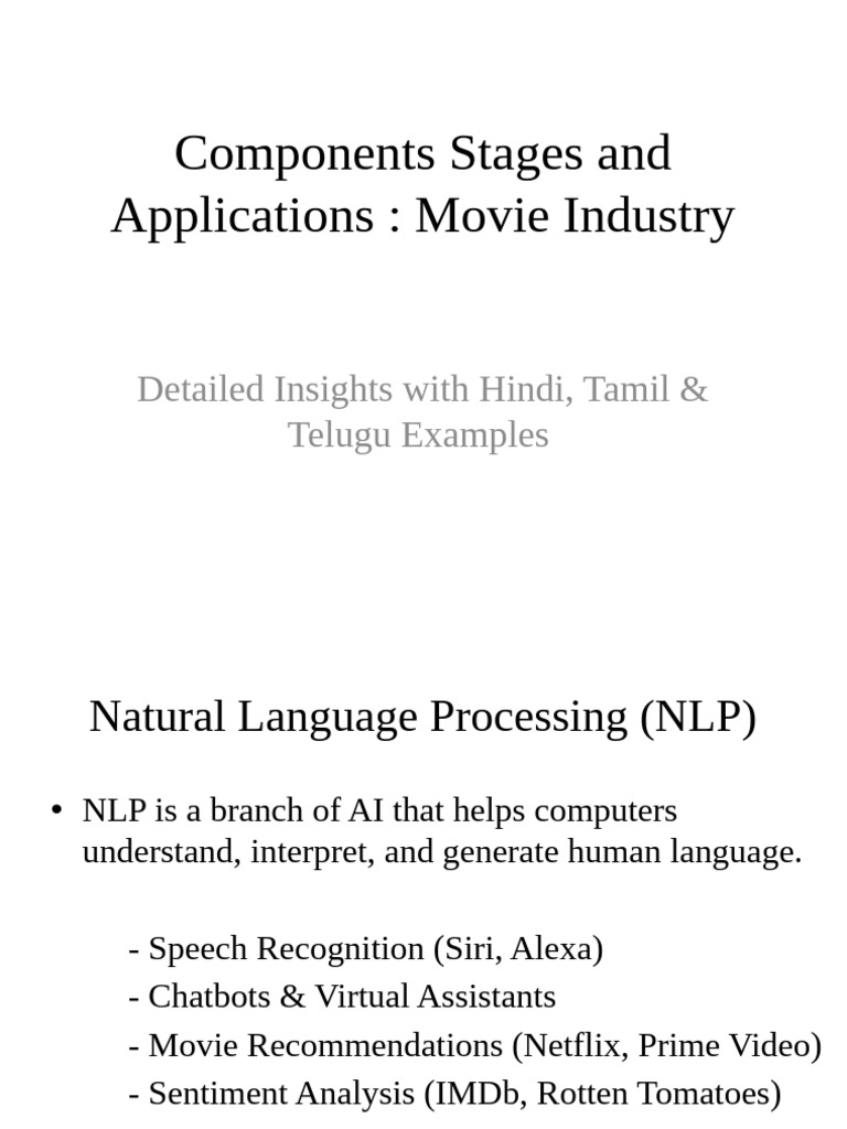 NLP in Movies Detailed | PDF | Parsing | Semantics