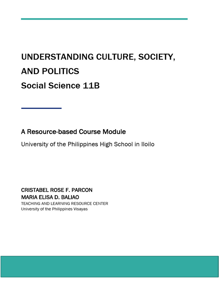 UNDERSTANDING CULTURE - Final Version1 | PDF | Sociology | Anthropology