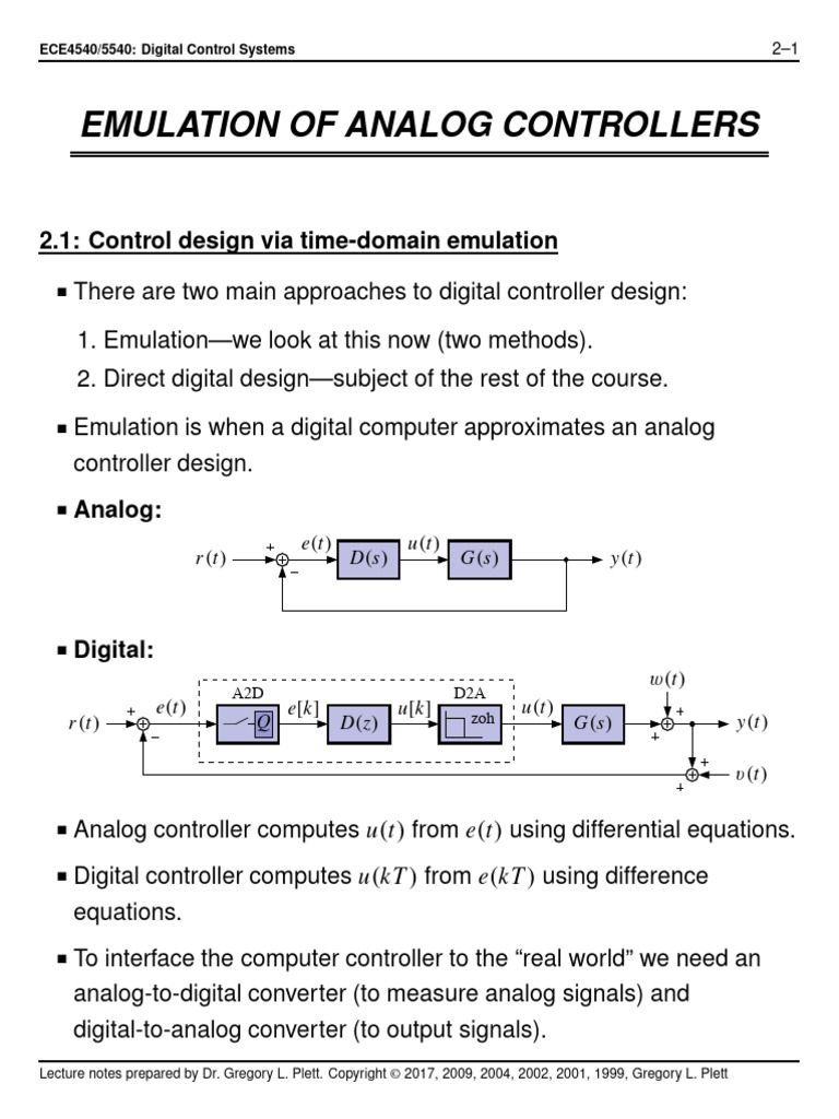 Digital Control System | PDF | Laplace Transform | Analog To Digital ...